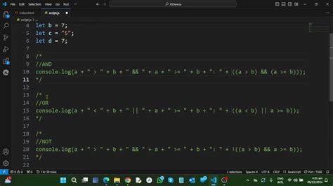 Javascript Fundamentals Lesson 11 Logical Operators Youtube