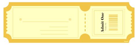 Editable Blank Ticket Template Dramatic Play Resources