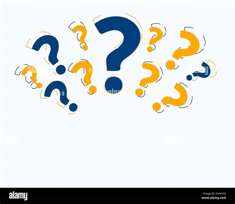 Question Mark Sign Template For Problem Solving Query Vector Stock