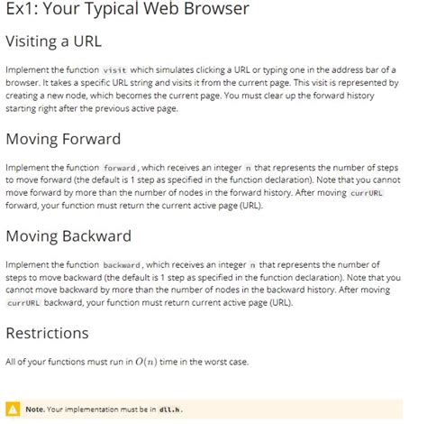 Solved Ex1 Your Typical Web Browservisiting A Urlimplement