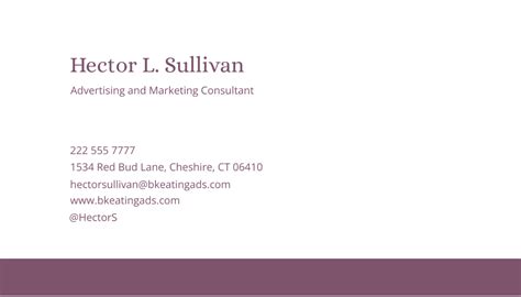 Free Editable Advertising Consultant Business Card Template To Edit Online