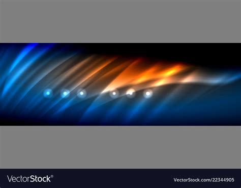 Liquid Neon Flowing Waves Glowing Light Lines Vector Image
