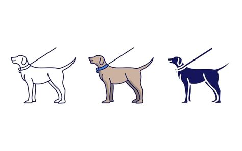 Icono De Vector De Perro Vector Premium