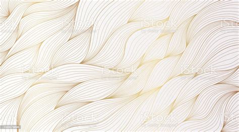 추상 적 금 선 패턴 아트 배경 현대적인 심플 한 빛나는 골드 라인은 흰색 배경에 그래픽 디자인을 파도 고급스럽고 우아한 벡터 텍스처 요소 벡터 일러스트레이션 0명에 대한