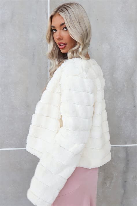 White Faux Fur Jacket Australia Sale