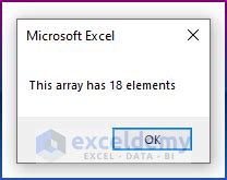 Using Vba To Get The Array Dimensions In Excel Examples Exceldemy