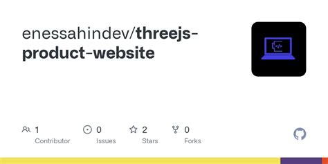 GitHub Enessahindev Threejs Product Website