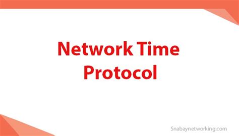 NTP Server Configuration Network Time Protocol Snabay Networking