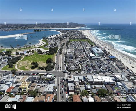 Aerial View Of Belmont Park An Amusement Park Built In 1925 On The