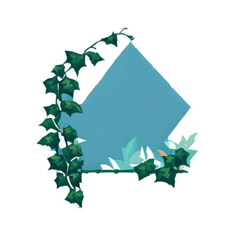 Ivy Growing Up A Trellis · Creative Fabrica