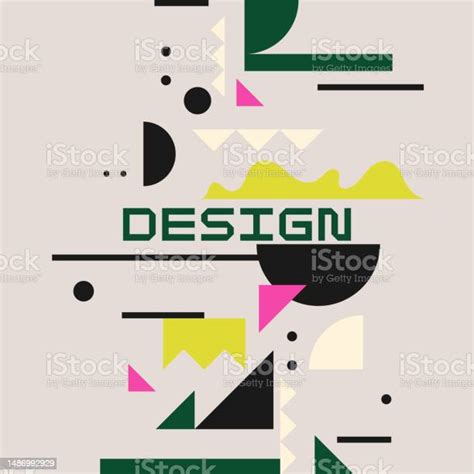 다양한 모양의 현대 기하학적 구성 디자인 그림입니다 트렌드 그래픽의 추상적인 배경 0명에 대한 스톡 벡터 아트 및 기타 이미지 0명 개념 계획 Istock