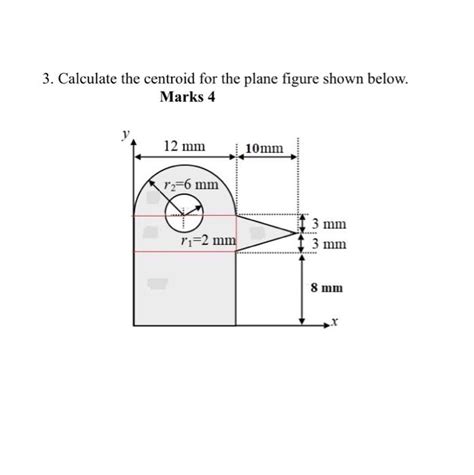 Solved Calculate The Centroid For The Plane Figure Shown Chegg
