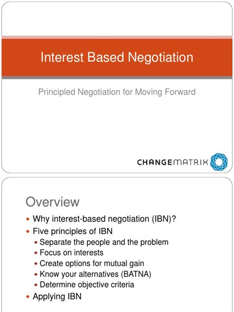 Interest Based Negotiation Pdf Negotiation Perception
