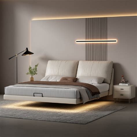 Jvmoebel Bett Weißes Schlafzimmer Wandbett Designer Doppelbetten