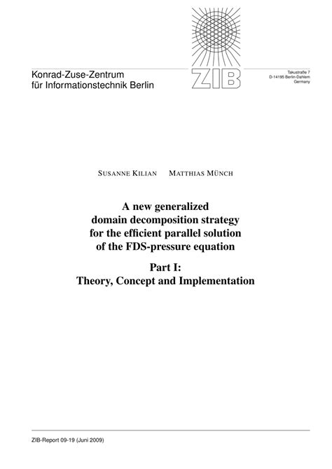 Pdf A New Generalized Domain Decomposition Strategy For The Efficient