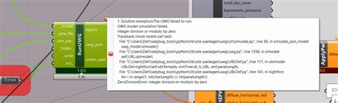 Help Needed With Dragonfly Uwg Model Errors In Grasshopper Ladybug