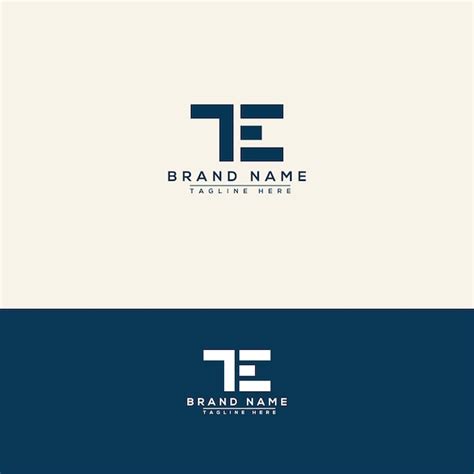 Premium Vector Te Logo Design Template Vector Graphic Branding Element