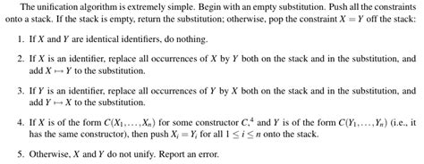 Occurs Check In Type Inference Theoretical Computer Science Stack Exchange