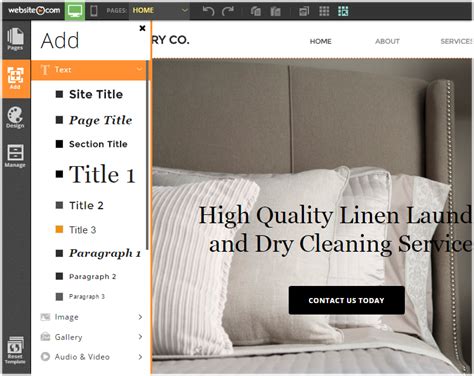 Adding Text To Your Website
