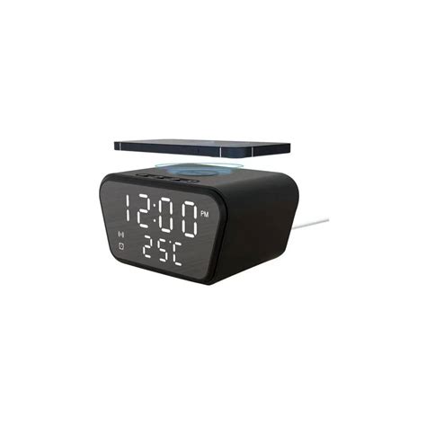 Ripley Reloj Despertador Con Cargador InalÁmbrico Y TermÓmetro