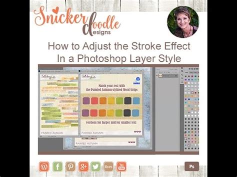 How To Adjust The Stroke Effect In A Photoshop Layer Style YouTube