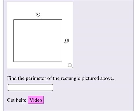 Solved Find The Perimeter Of The Rectangle Pictured Chegg