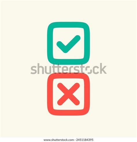 Checkbox Checkmark Square Icon Confirm True Stock Vector Royalty Free