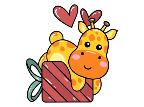 Premium Vector Giraffe Cartoon Cute