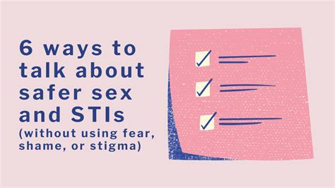 SIECUS How To Have Sex Positive Conversations About STIs Sexual Health