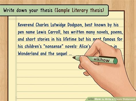 How To Write A Thesis Statement With Pictures Wikihow
