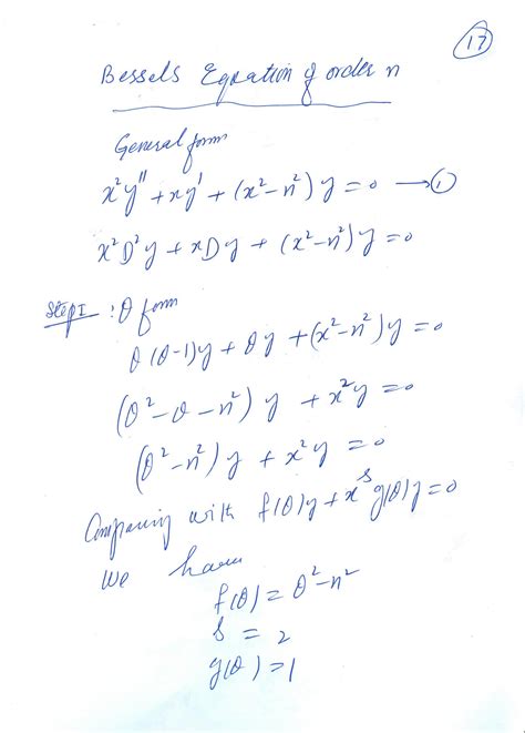 Solution Bessel Equations And Functions Of Order N And Modify Bessel