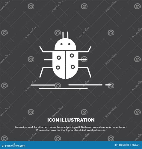 Bug Bugs Insect Testing Virus Icon Glyph Vector Symbol For Ui And