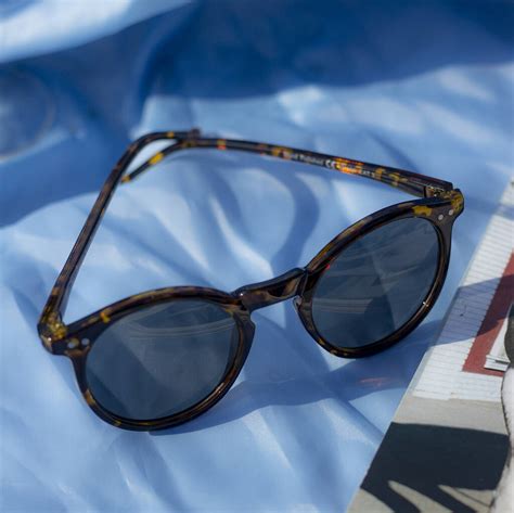 Classic Round Keyhole Sunglasses In Tortoise Shell By Sugar And Style