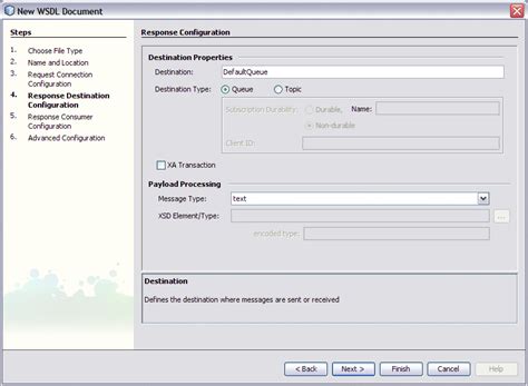 Creating Jms Based Concrete Wsdl Documents Using The Jms Binding