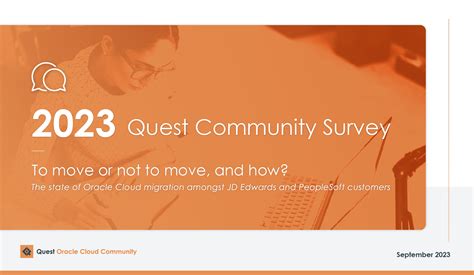 2023 Quest Oracle Cloud Community Survey Quest Oracle Community