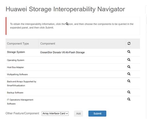 Huawei Storage Interoperability Navigator