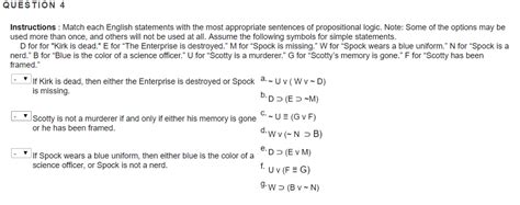Solved Question 4 Instructions Match Each English