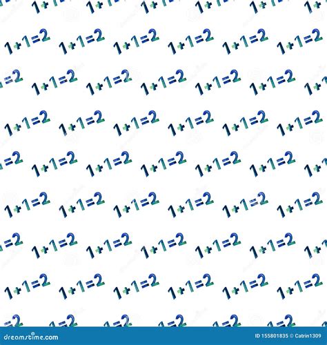 Mathematical Seamless Pattern With Watercolor Math Formulas