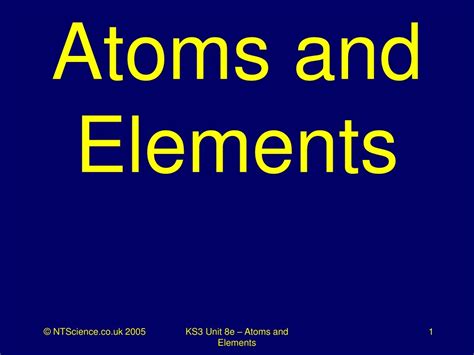 Ppt Atoms And Elements Powerpoint Presentation Free Download Id