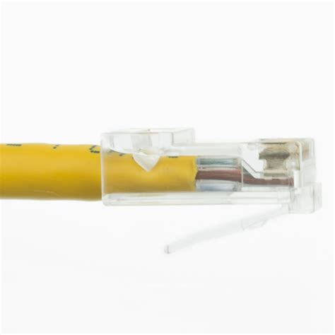 Cat6 Yellow Copper Ethernet Cable Bootless 50ft