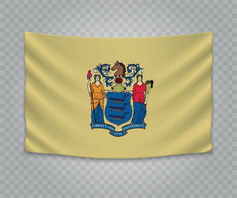 Bandeira Suspensa Realista 10972318 Vetor No Vecteezy