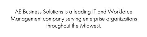 Ae Business Solutions Mission Benefits And Work Culture Indeed