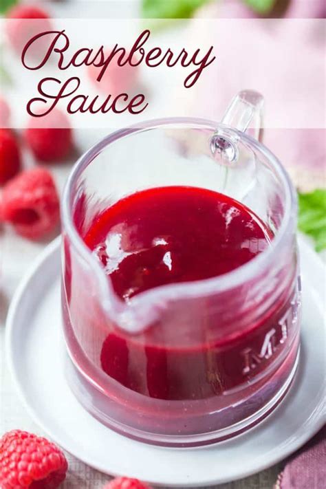 Raspberry Sauce 2 Ingredients 10 Minutes Baking A Moment