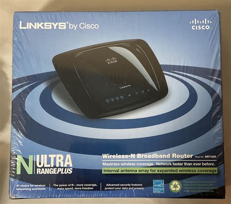 Used Cisco Linksys By Cisco N Ultra Range Plus Wireless N Broadband Router Wrt160n Ubbthreads