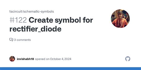 create symbol for rectifier diode · issue 122 · tscircuit schematic