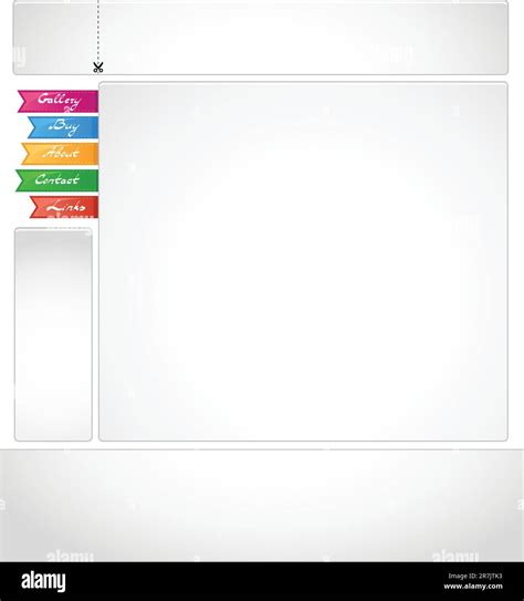 Vector Simple Web Page Layout Stock Vector Image Art Alamy