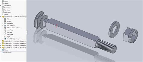 How To Mate Parts In An Split Assembly Rsolidworks