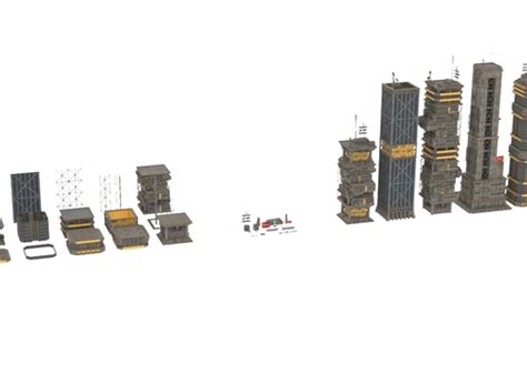 科幻建筑相关模型下载 建筑相关模型下载 3d模型库 Cg模型网