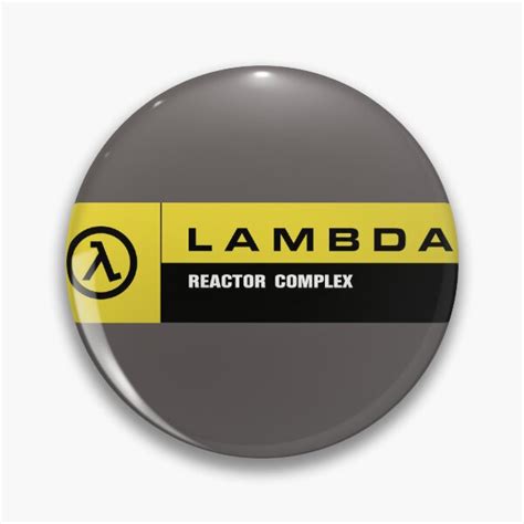 Half Life Lambda Complex Reactor Complex Signage Yellow 1 6 Cs Pin For Sale By Lgsmerch