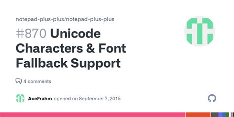 Unicode Characters And Font Fallback Support · Issue 870 · Notepad Plus Plusnotepad Plus Plus